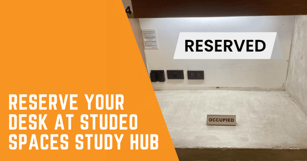 Welcome to Studeo Spaces Study Hub in Sampaloc, Manila